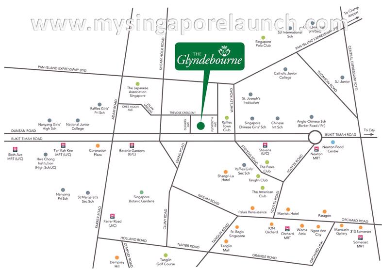 The Glydebourne - map
