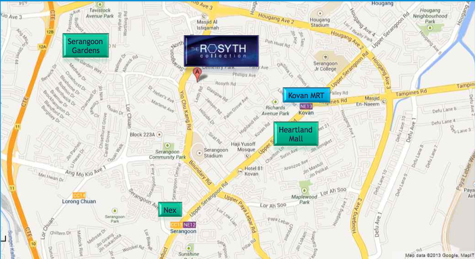 The Rosyth Collection map - SGXpertRealty